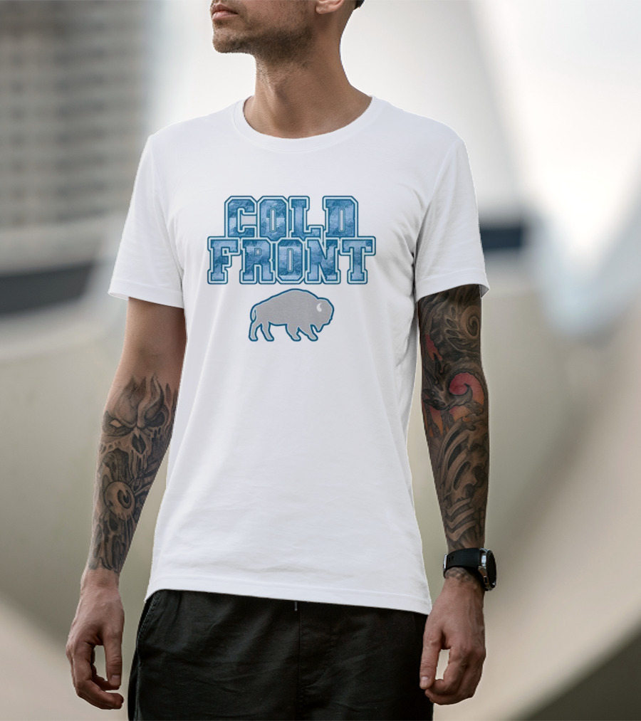 Cold Front Buffalo Winters Buffalo Bills Bison Icon T-Shirt