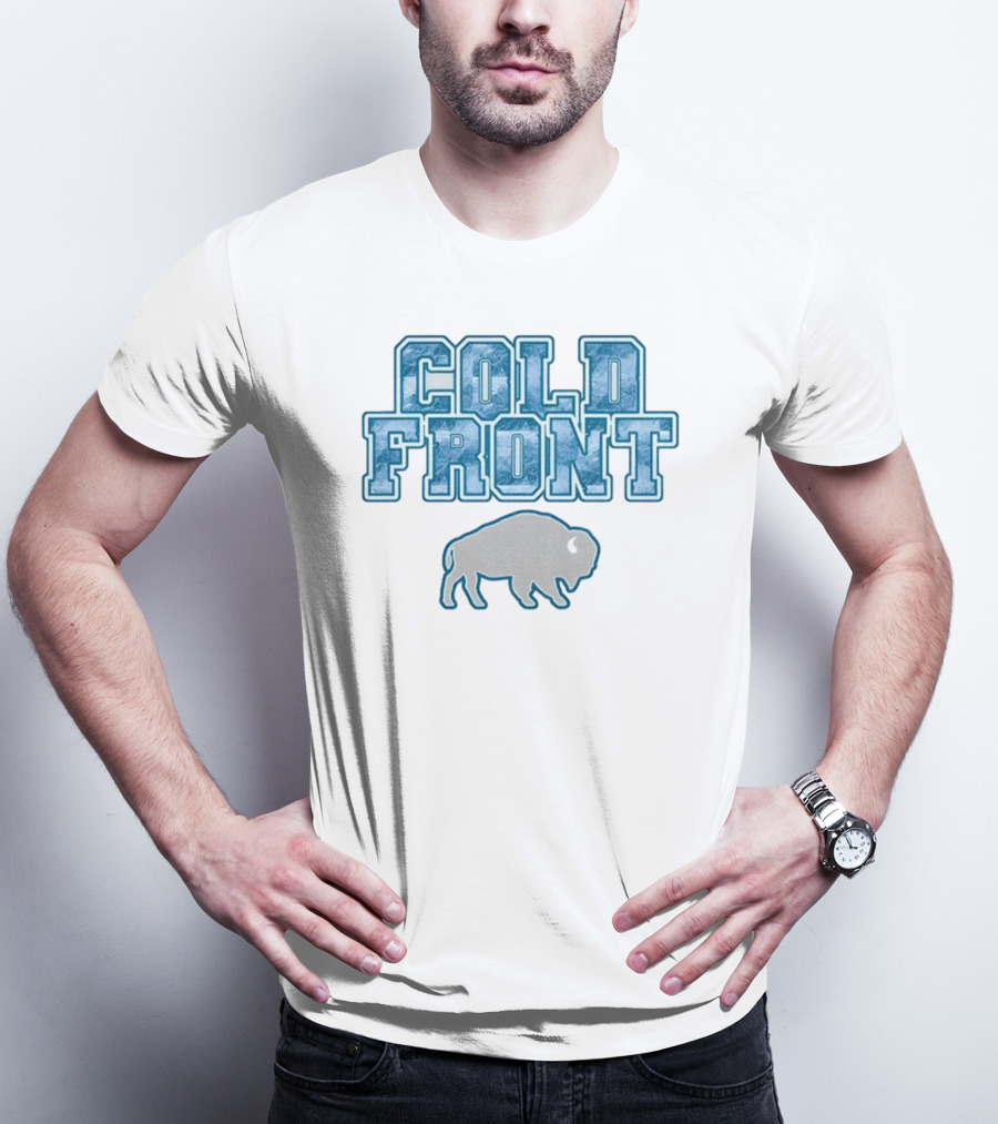 Cold Front Buffalo Winters Buffalo Bills Bison Icon T-Shirt