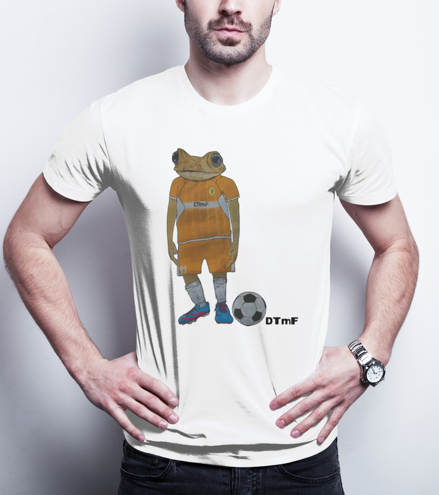 Dtmf 91 Frog Soccer Player With Ball T-Shirt