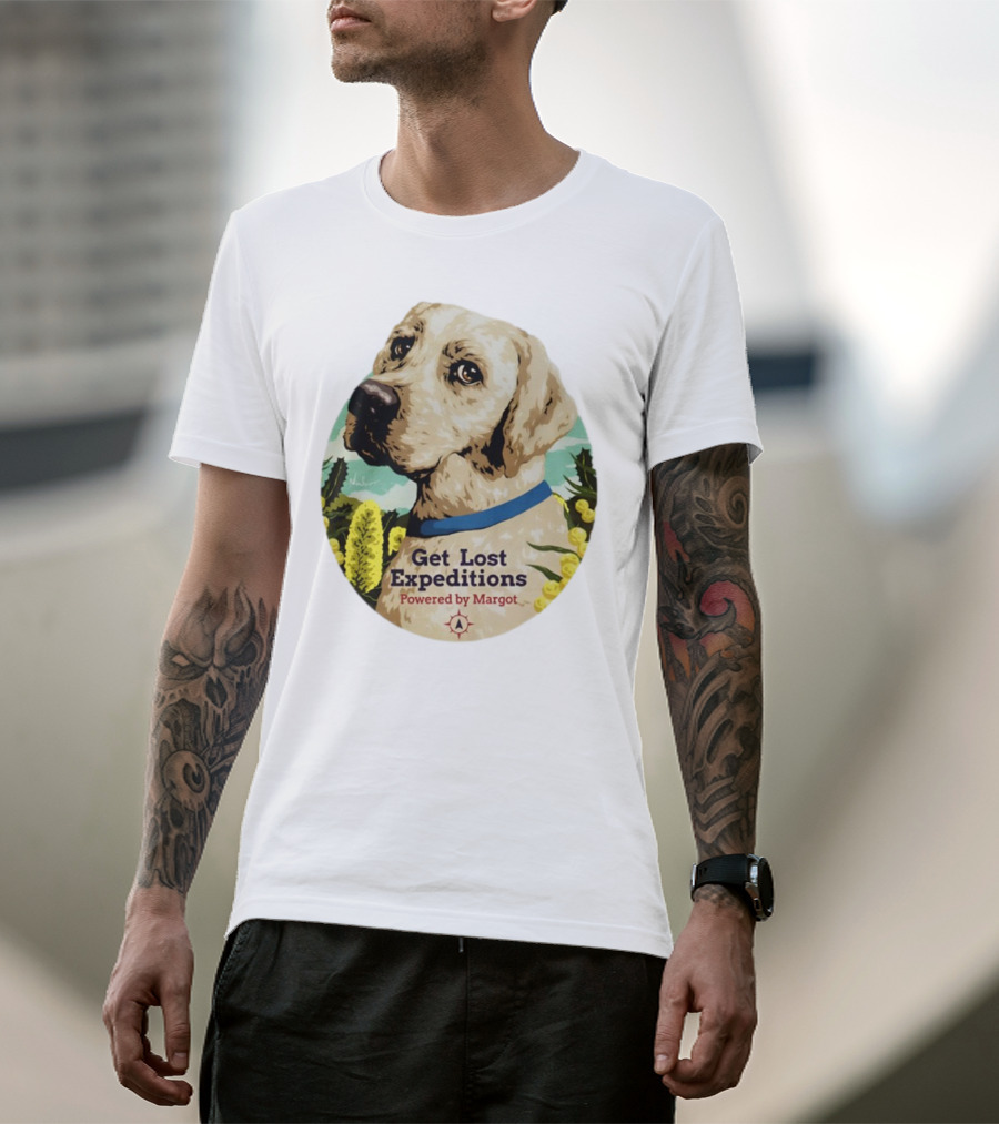 Get Lost Expeditions Powered By Margot Dog Adventure T-Shirt