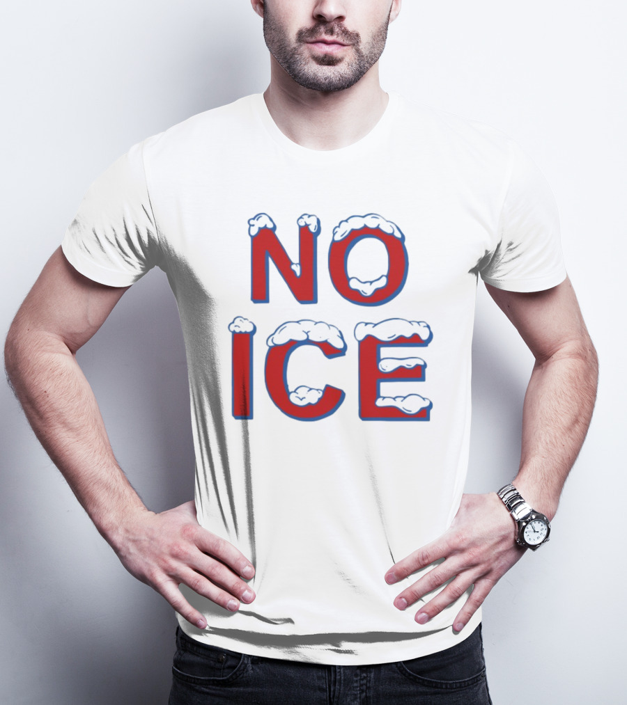 Julien Solomita No Ice Snow-Covered Text T-Shirt
