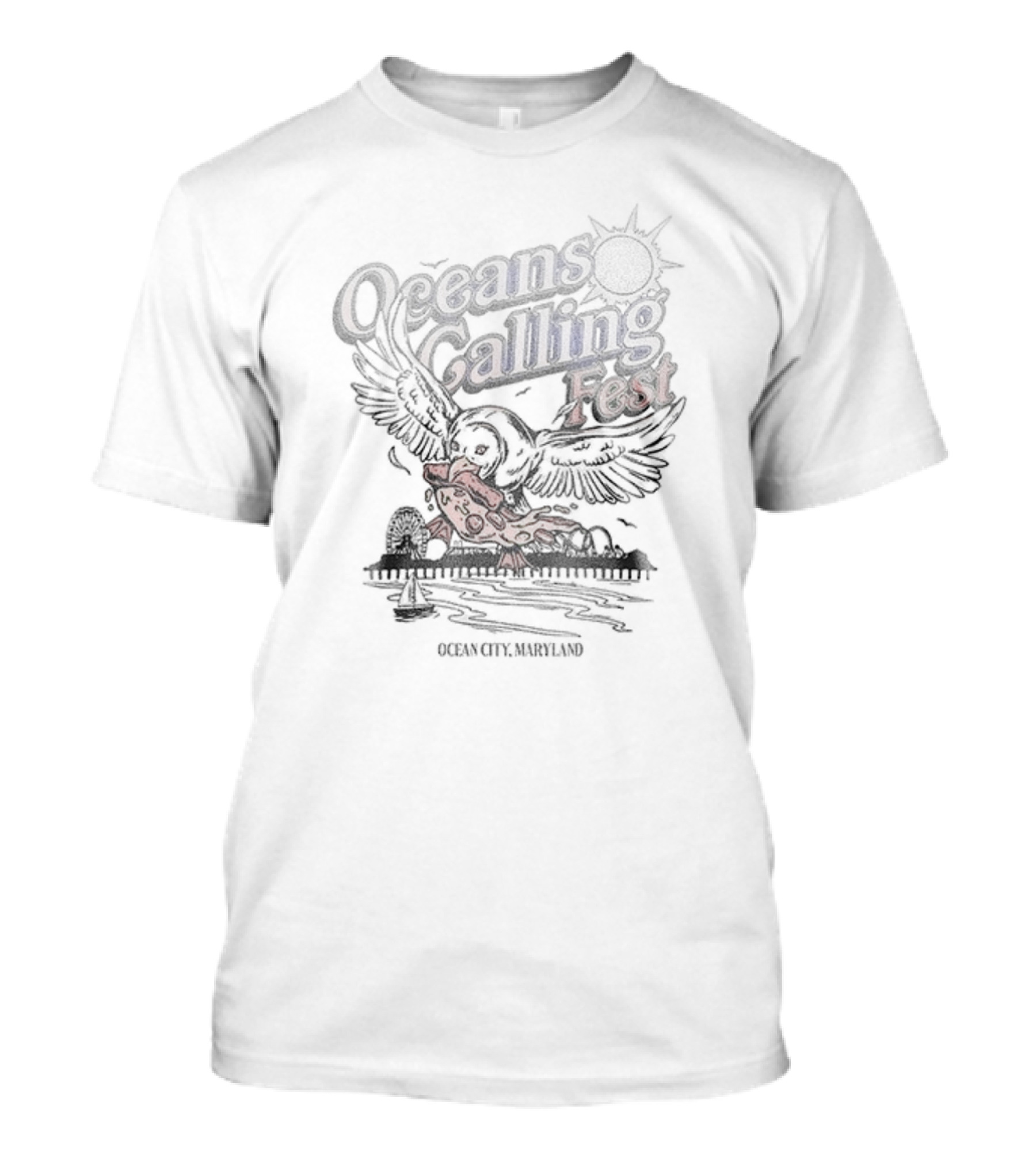 Oceans Calling Fest Seagull Lineup Tracklist September Oceanside 2023 T-Shirt