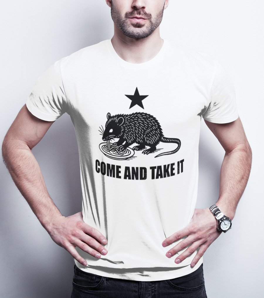Opossum Come And Take It Flag Political Protest Statement T-Shirt