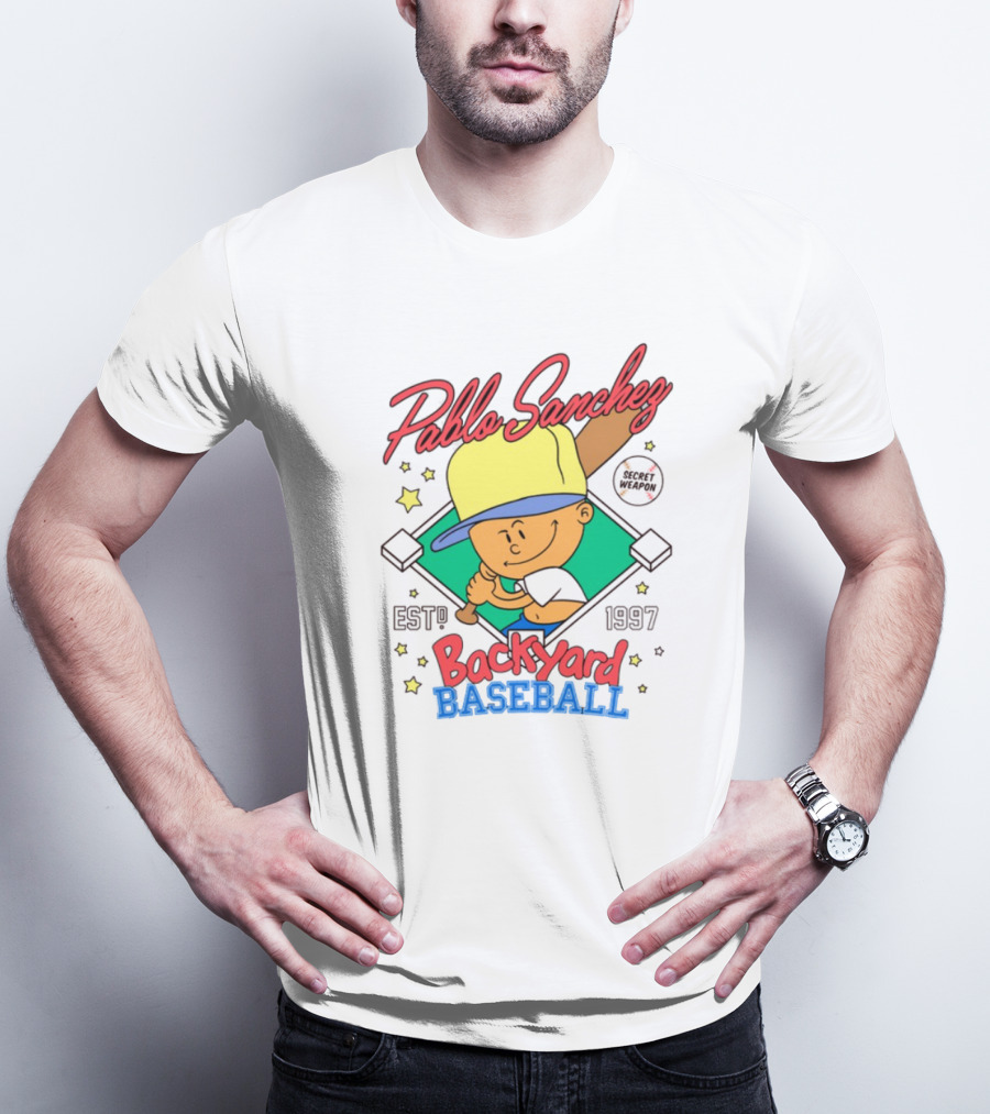 Pablo Sanchez Backyard Baseball Established 1997 Secret Weapon T-Shirt