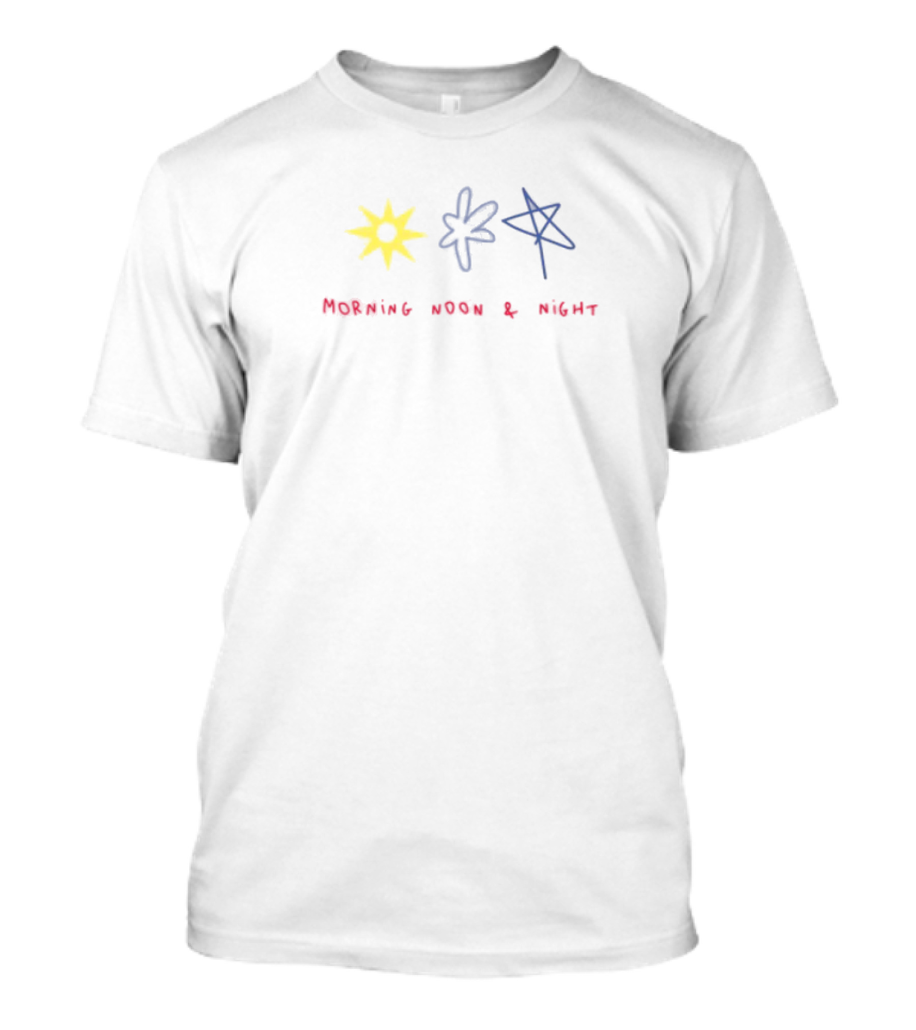 Summer Morning Noon Night Sun Star Designs T-Shirt