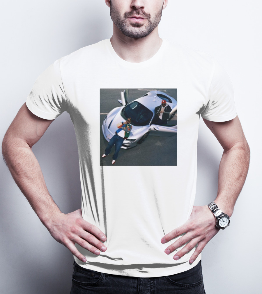 Until Night Comes Album Silver Sports Car Duo T-Shirt