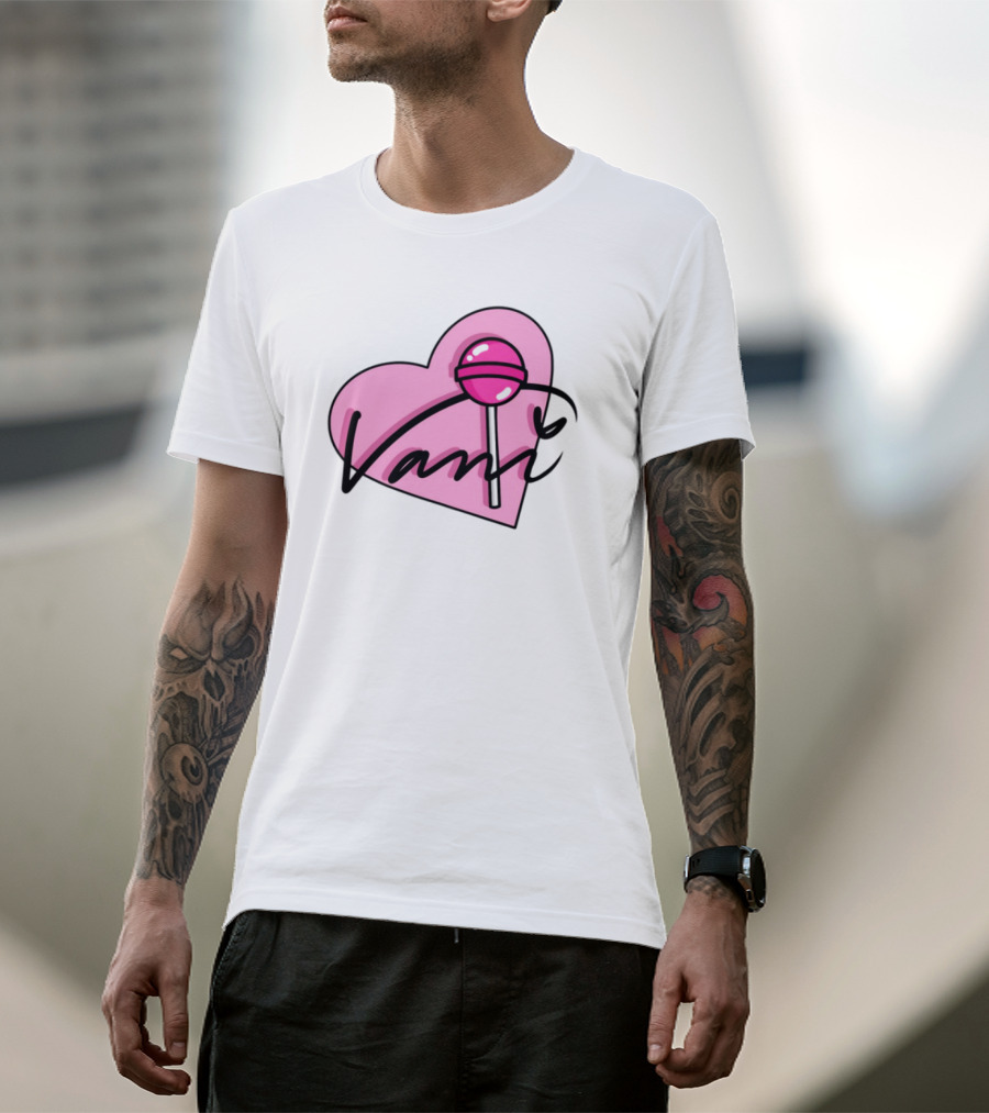 Vanilbean Heart Lollipop Signature T-Shirt