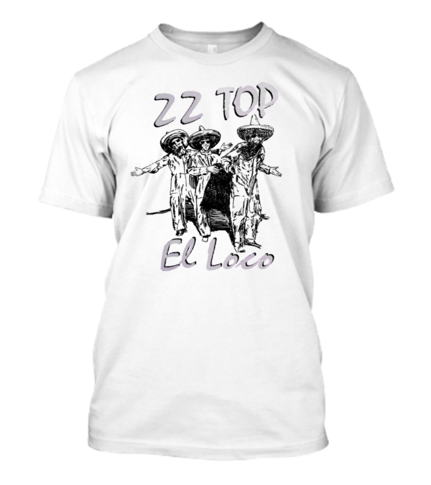ZZ Top El Loco Band Vintage Style Fan Apparel T-Shirt