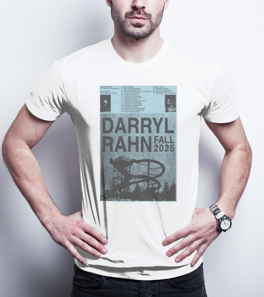 Darryl Rahn Fall Tour 2025 Water Slide Concert Dates T-Shirt