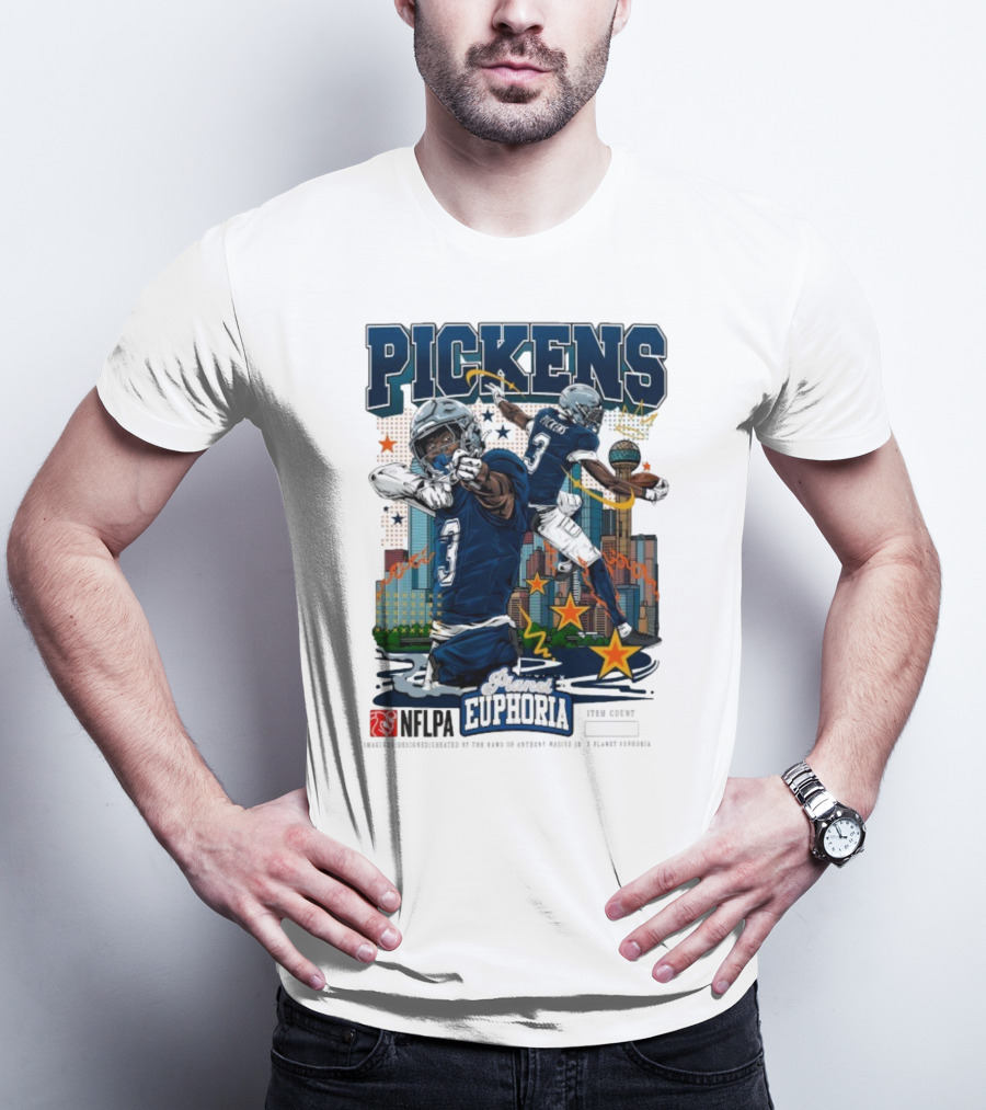 Pickens Planet Euphoria NFPLA Players Inc Iconic Sports Theme T-Shirt