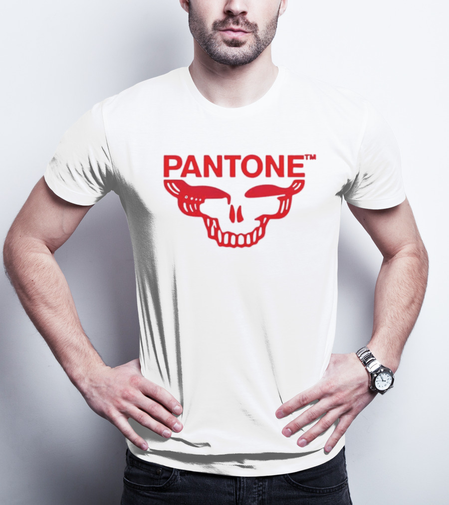 Grateful Red SYF Stealie Pantone Skull Red T-Shirt