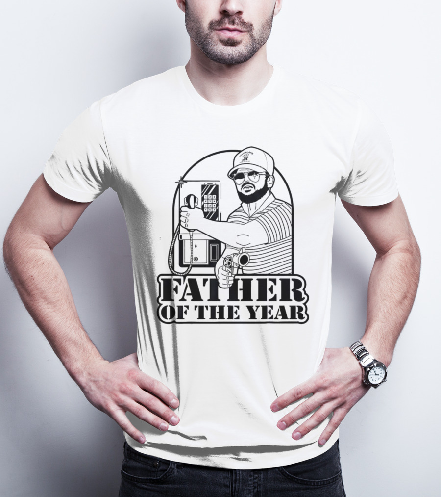 Father Of The Year Gary Plauche Illustration T-Shirt