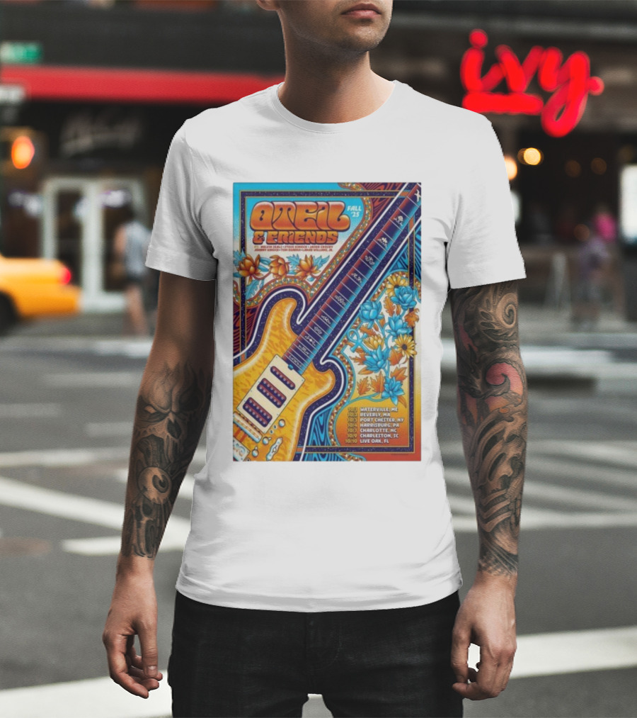 Oteil And Friends Fall 25 Tour Harrisburg PA Guitar Art T-Shirt