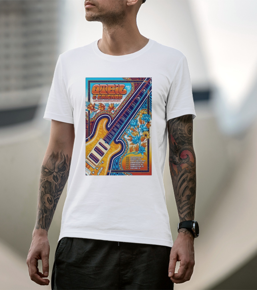 Oteil And Friends Fall 25 Tour Harrisburg PA Guitar Art T-Shirt