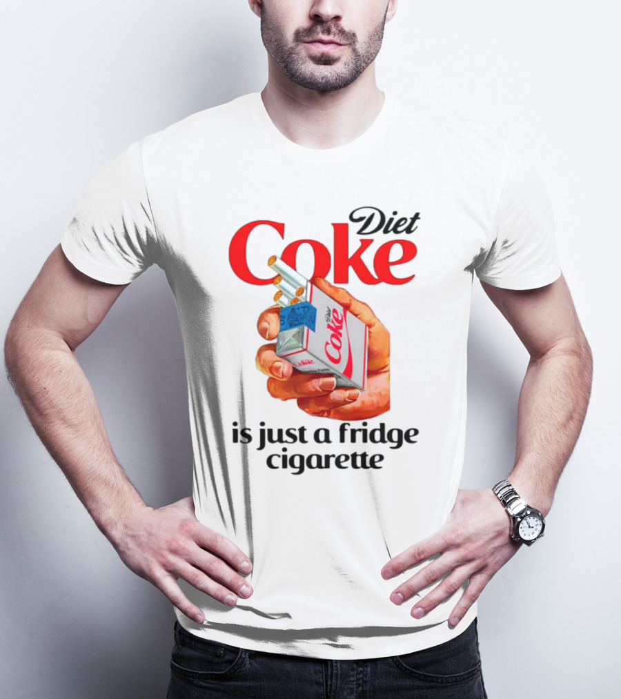 Diet Coke Cigarette Pack Parody Fridge Cigarettes T-Shirt