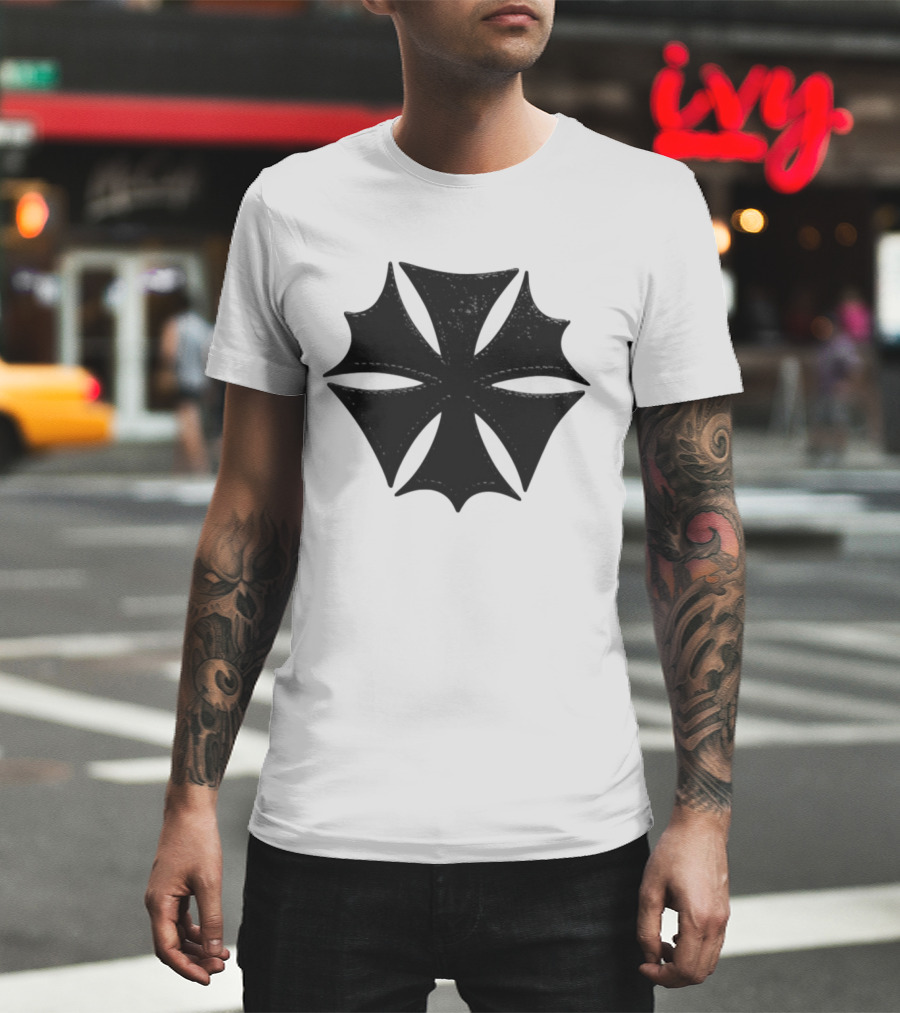 Hardstone Psycho Iron Cross Symbol Black T-Shirt