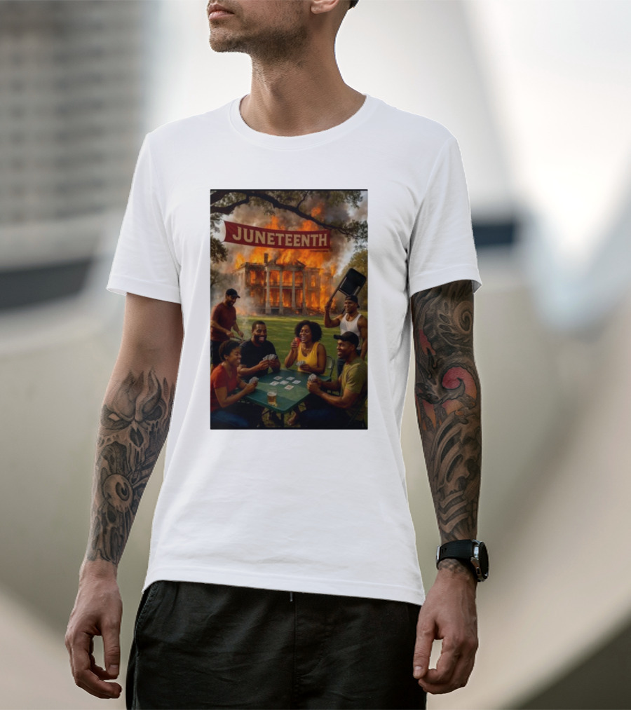 Juneteenth La Plantation Fire Historic Juneteenth Celebration T-Shirt