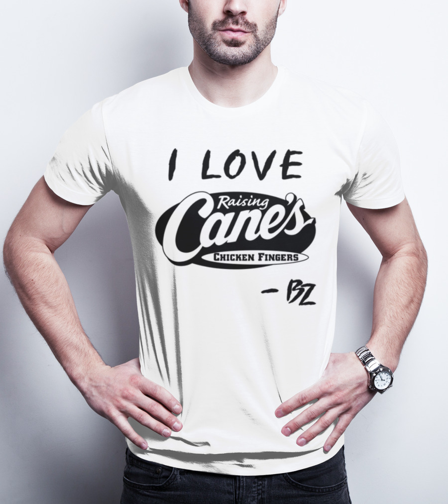 Bailey Zimmerman I Love Raising Cane’s Chicken Fingers FZ T-Shirt