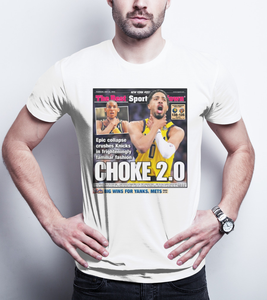 New York Post Epic Collapse Choke 2.0 Knicks Frighteningly Familiar Fashion T-Shirt