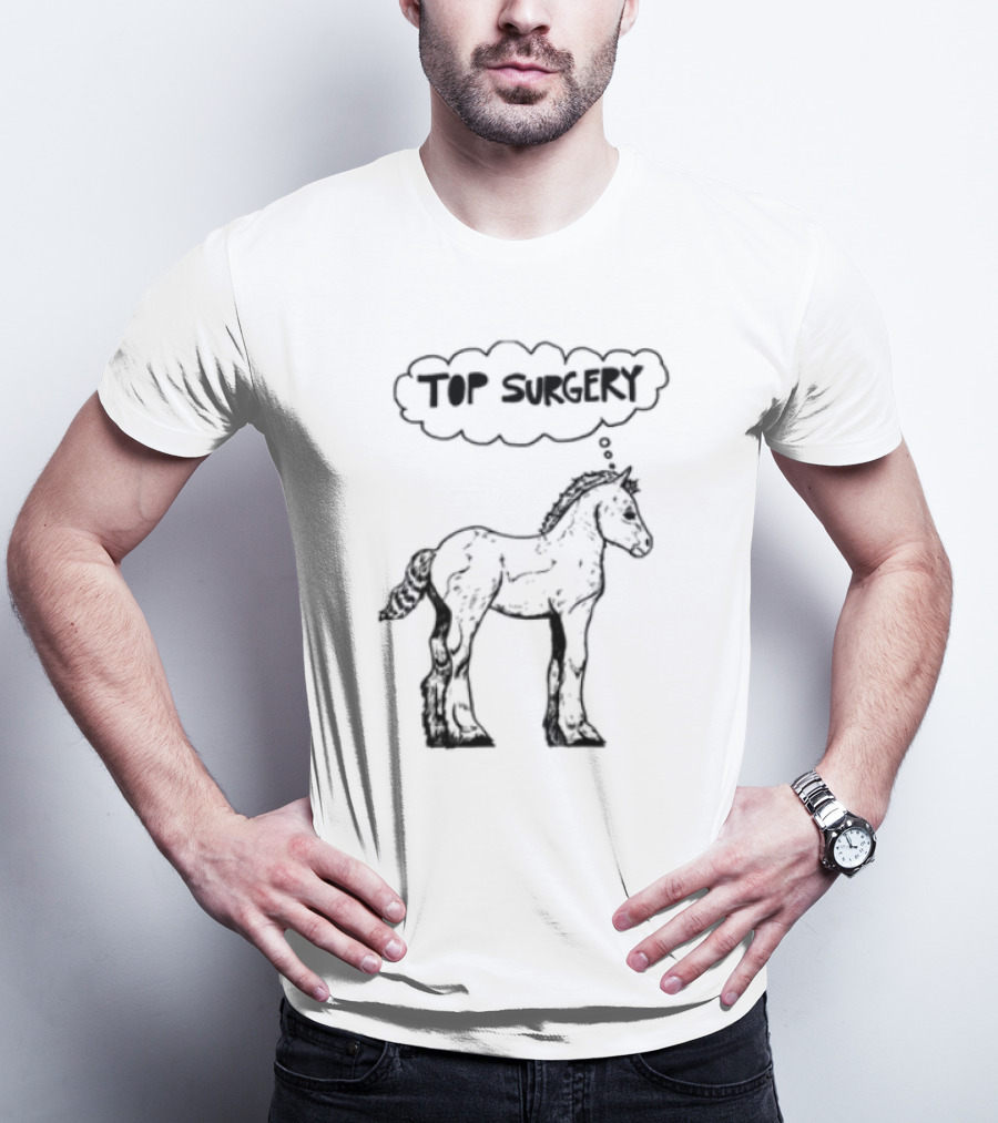 Oatmilklady Top Surgery Pony Graphic T-Shirt