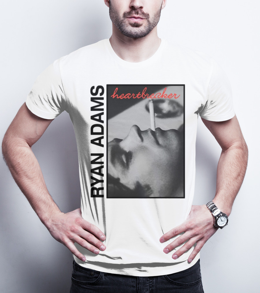Ryan Adams Heartbreaker Anniversary Cigarette Portrait T-Shirt