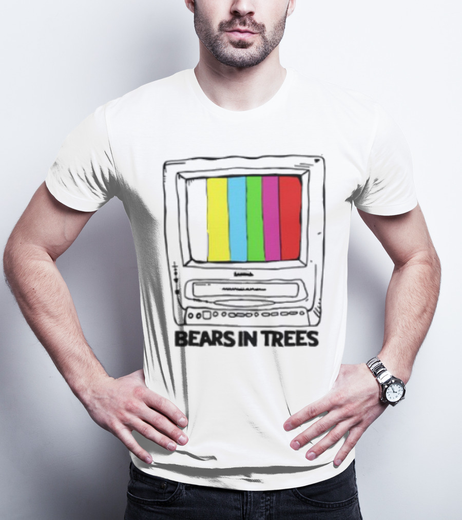 Bearsintrees TV Colorful Retro Bars Aesthetic T-Shirt