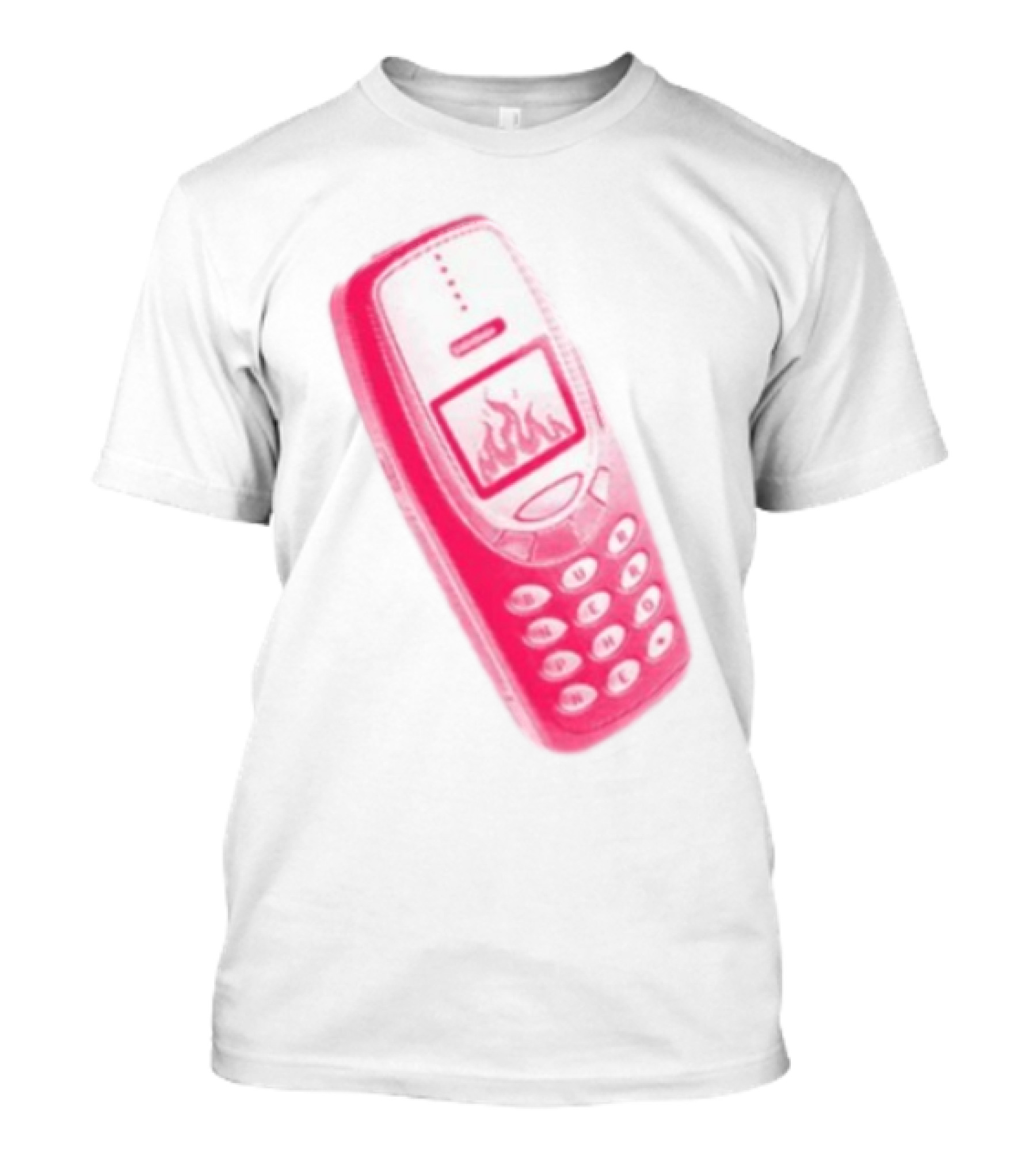 Ben Ellis The Burner Phone Retro Cell Fire Graphic T-Shirt