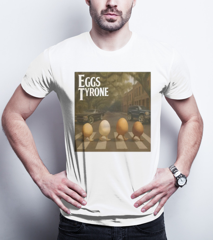 Eggs Tyrone Abbey Road Parody Street Scene T-Shirt