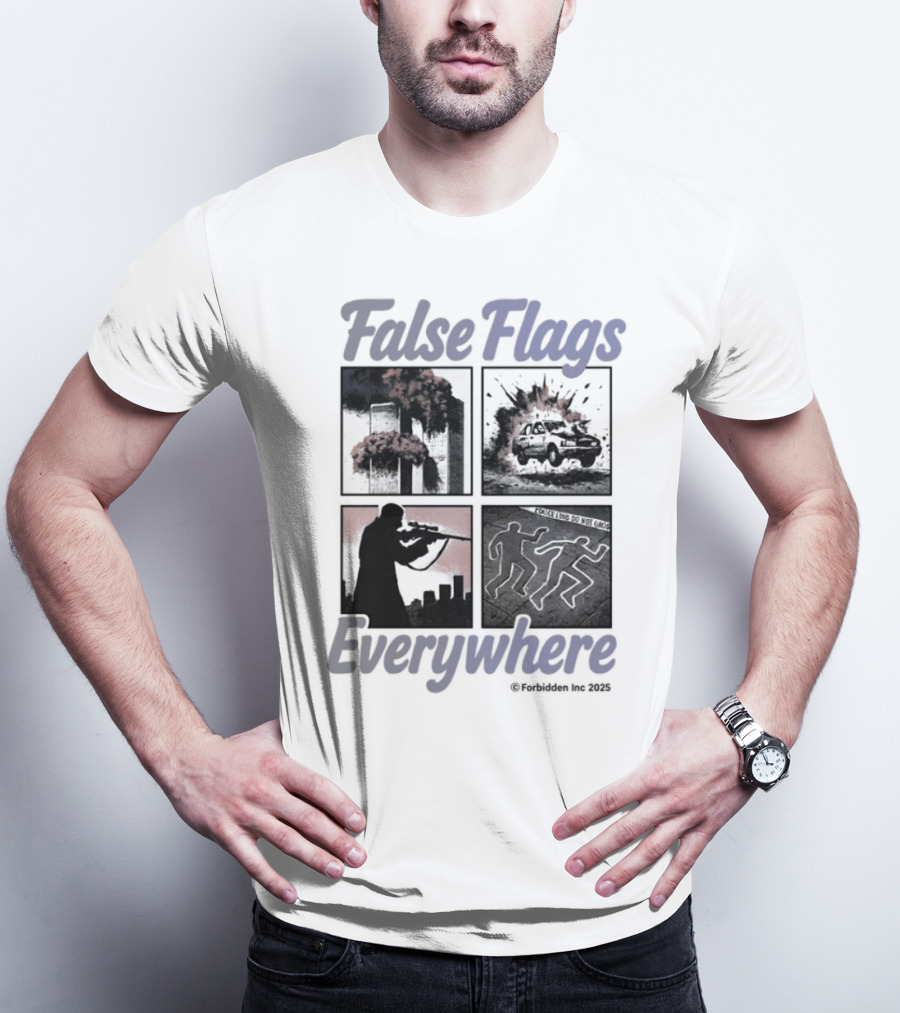 False Flags Explosions Imagery Everywhere T-Shirt