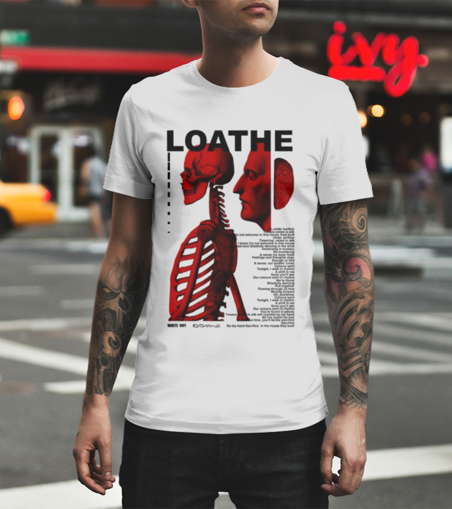 Loathe Anatomy Skull And Brain Illustration T-Shirt