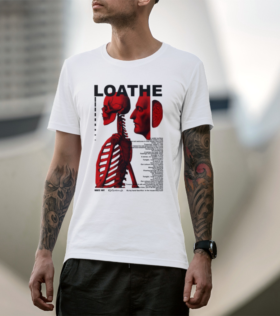 Loathe Anatomy Skull And Brain Illustration T-Shirt