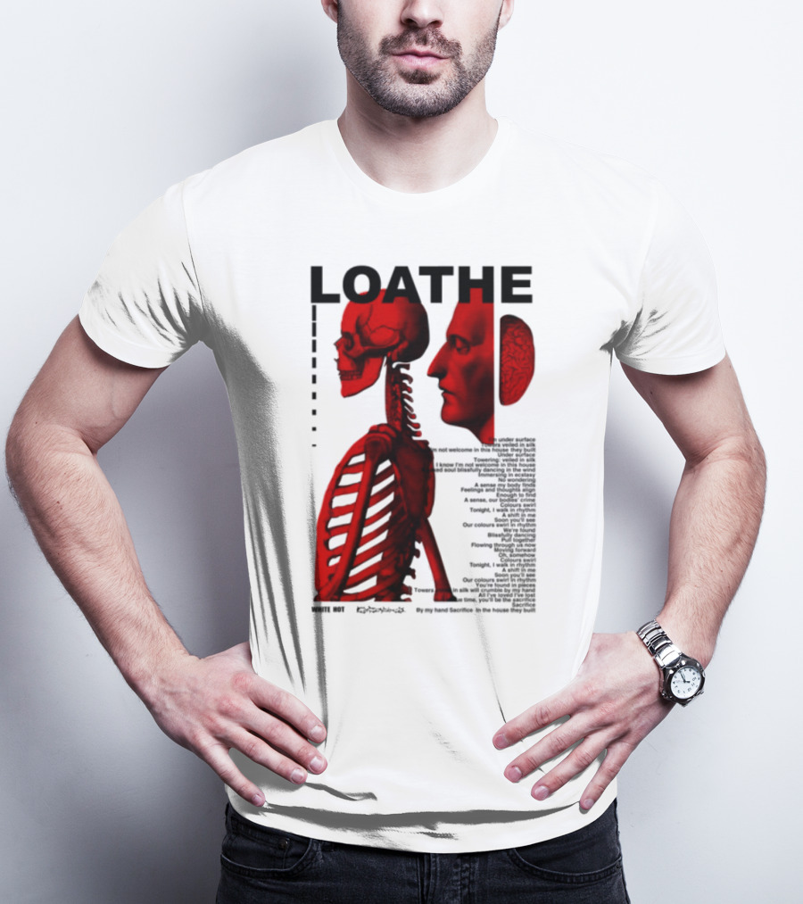 Loathe Anatomy Skull And Brain Illustration T-Shirt