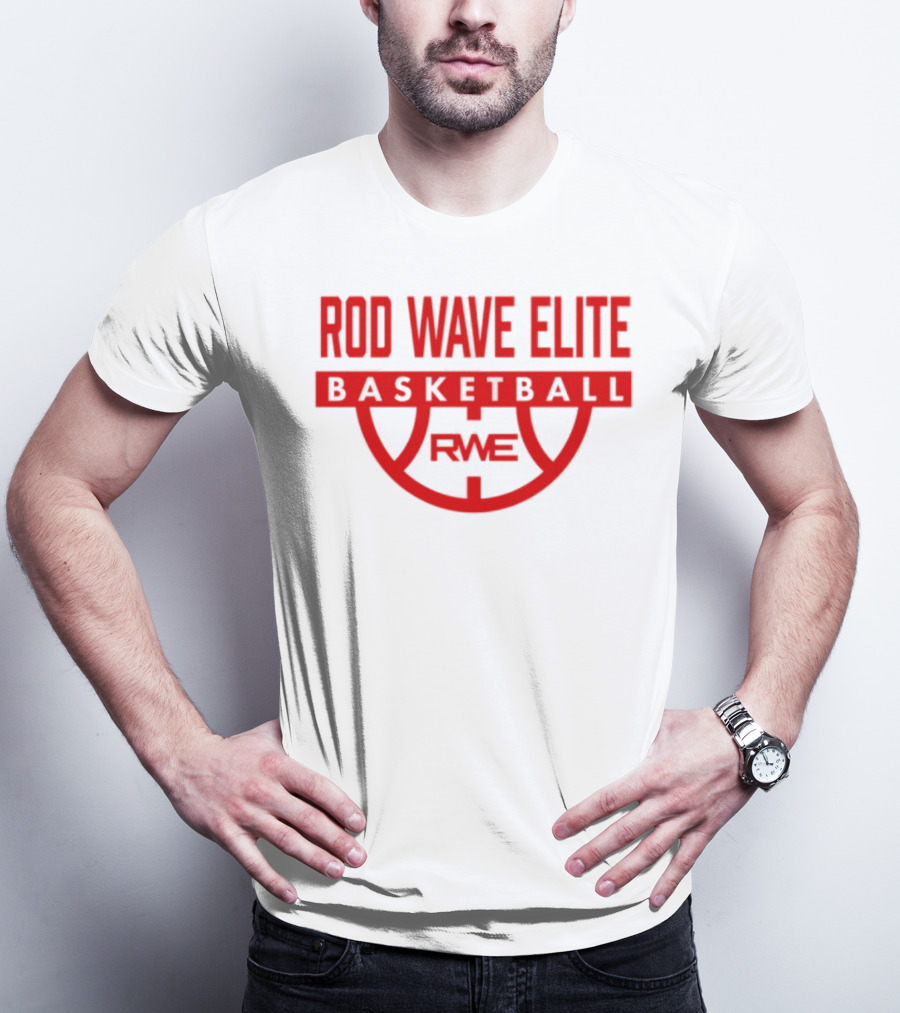 Rod Wave Elite Basketball RWE Performance White T-Shirt