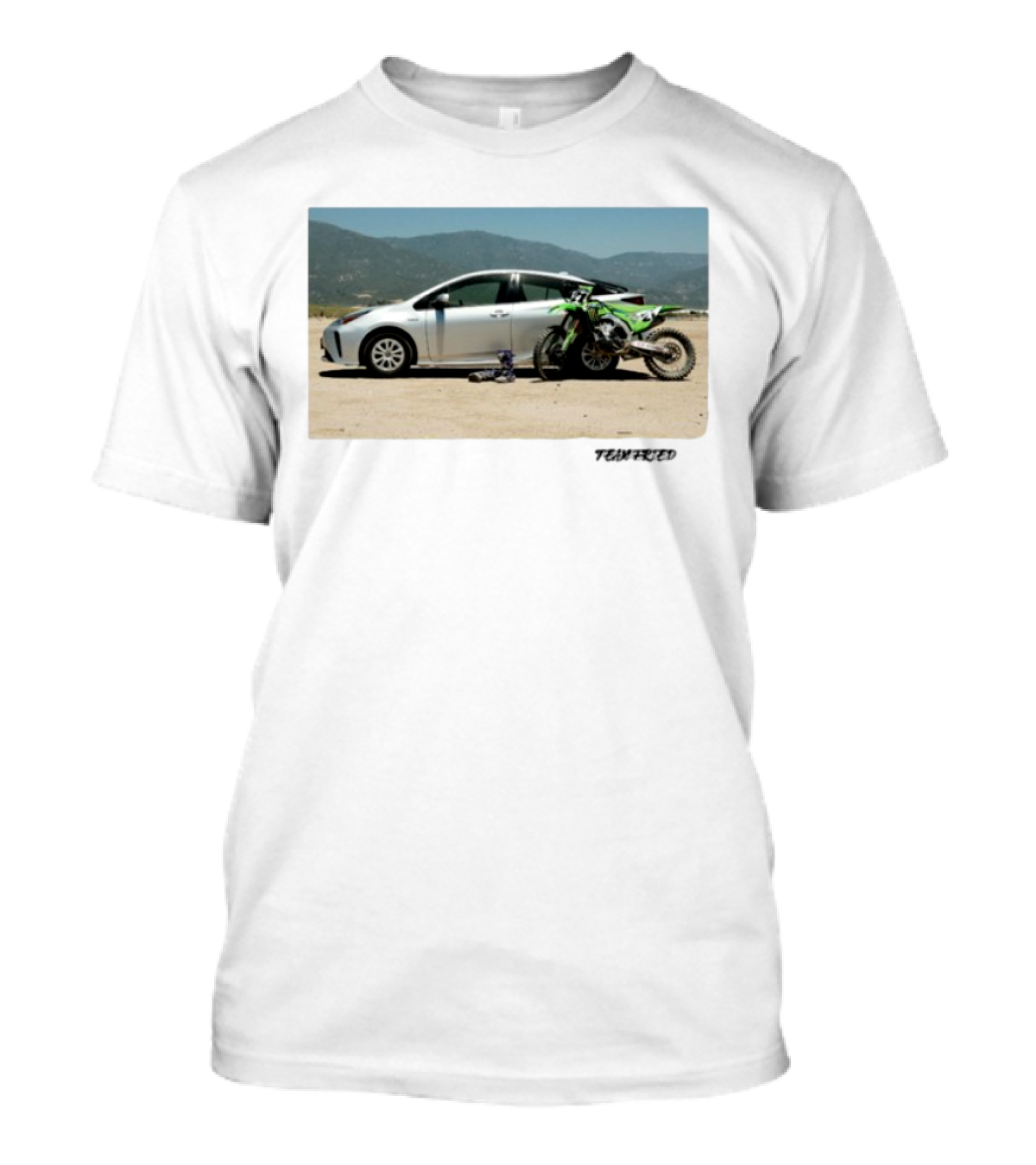 Team Fried Foreign Prius Dirt Bike Adventure TRVRD T-Shirt