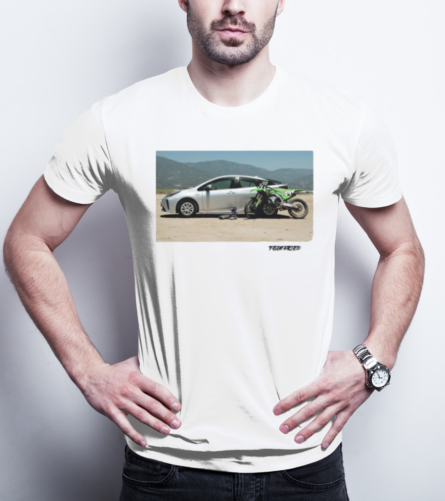 Team Fried Foreign Prius Dirt Bike Adventure TRVRD T-Shirt