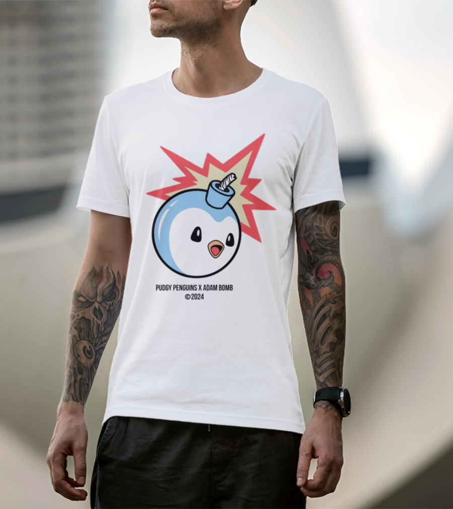 The Hundreds Pudgy Penguins Adam Bomb Collaboration 2023 T-Shirt