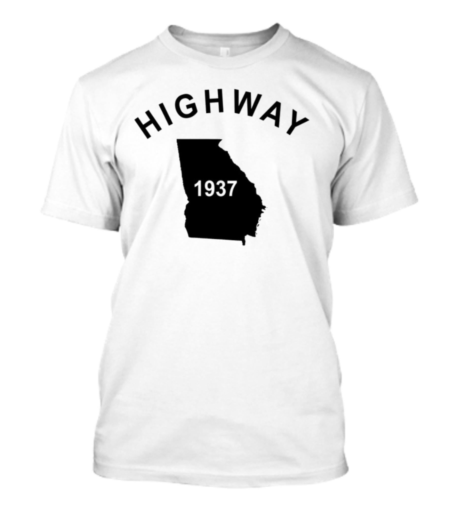 Highway 1937 Georgia Map Design Tyrus T-Shirt