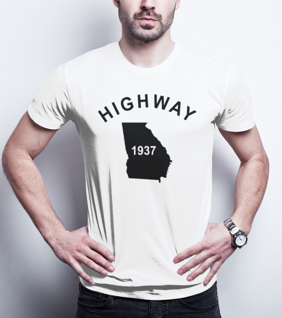 Highway 1937 Georgia Map Design Tyrus T-Shirt
