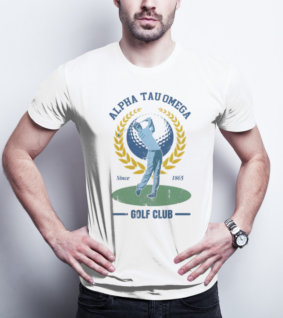 Alpha Tau Omega Golf Club Vintage Design Since 1865 T-Shirt