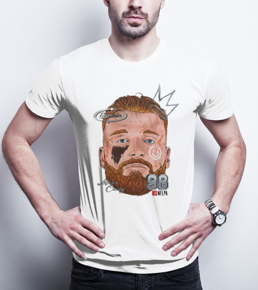 Euphoria Maxx Crosby 98 NFL Fat Head Illustration T-Shirt