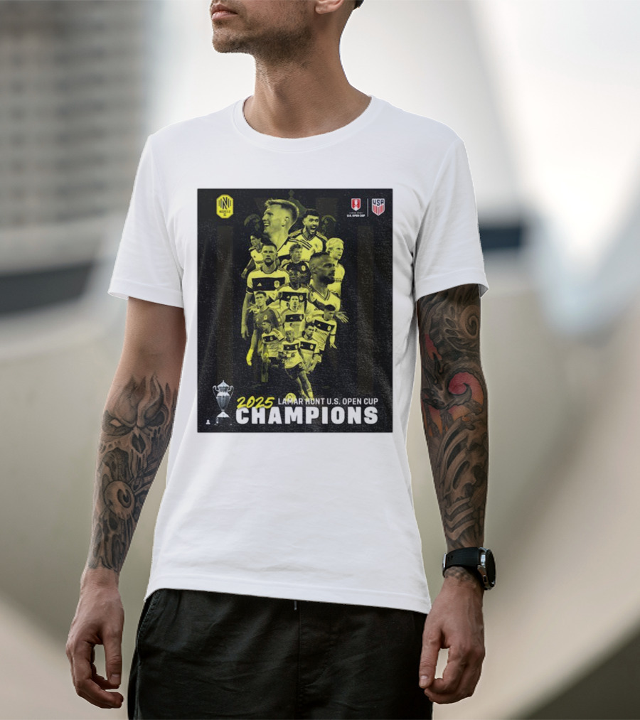 Nashville SC 2025 Lamar Hunt U.S. Open Cup Champions T-Shirt