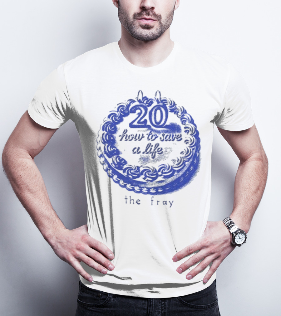 The Fray 20th Anniversary How To Save A Life Cake Celebration T-Shirt