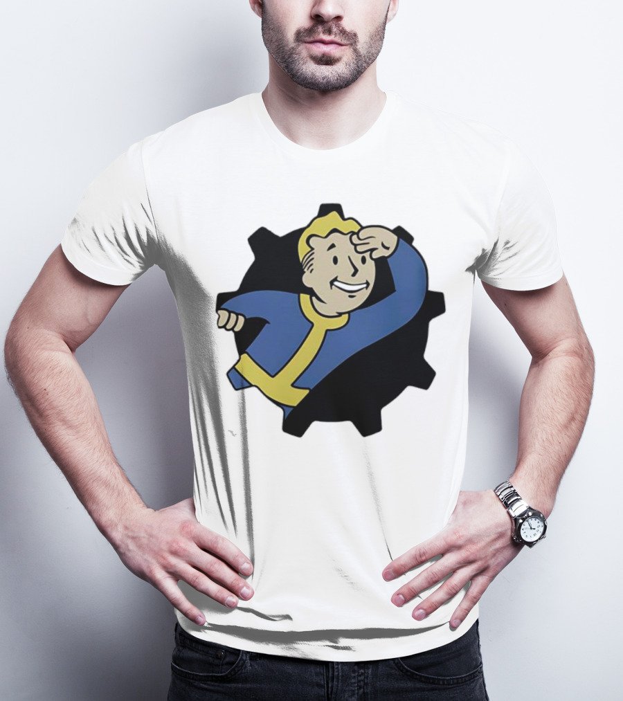 Fallout Vault Boy Lookout Iconic Pose T-Shirt