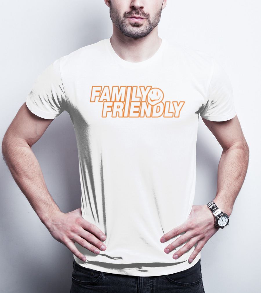 FAMILY FRIENDLY Smiley Face Retro Style T-Shirt