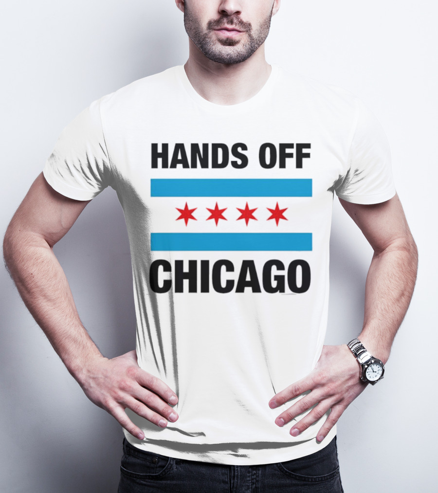 Chicago Flag Iconic Four Red Stars Blue Stripes T-Shirt