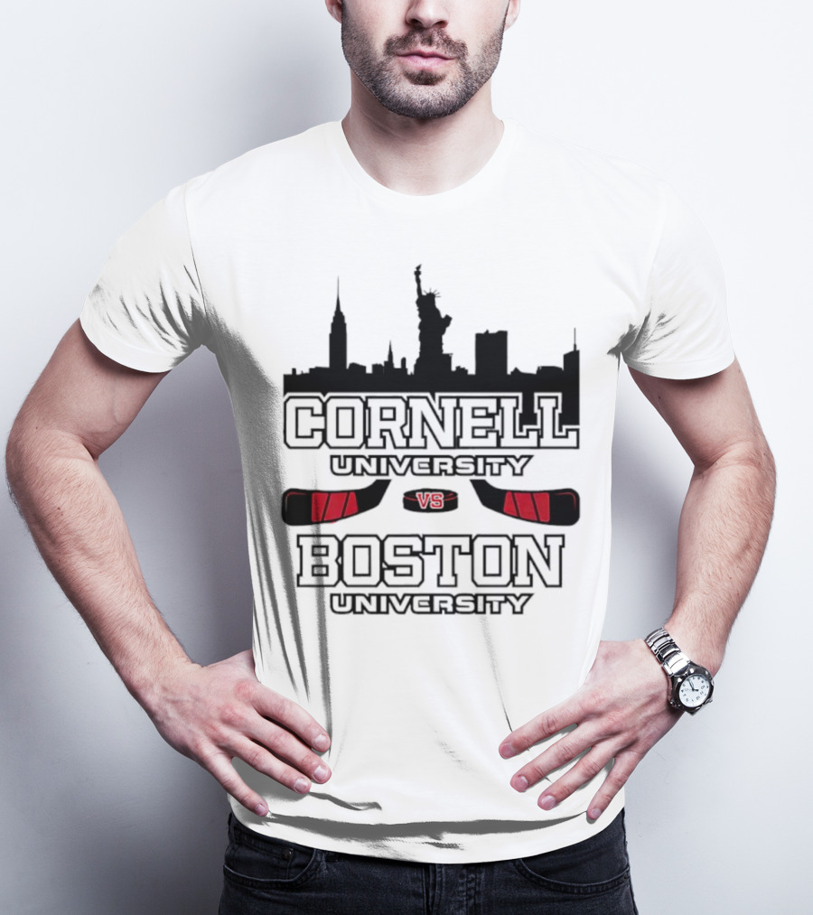Red Hot Hockey Cornell University Boston University V8 T-Shirt