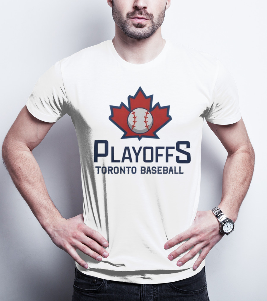 Toronto Baseball Playoffs Maple Leaf Icon T-Shirt