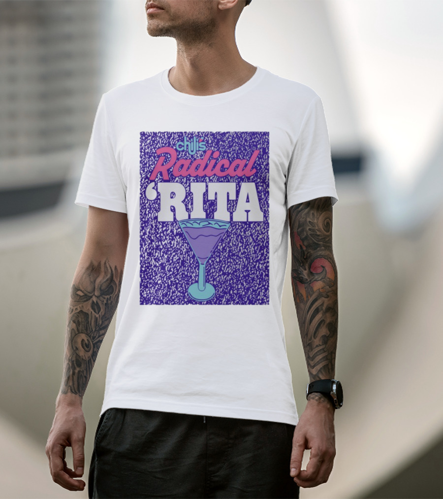 Chili's Radical Rita Retro Cocktail Margarita Vibes T-Shirt