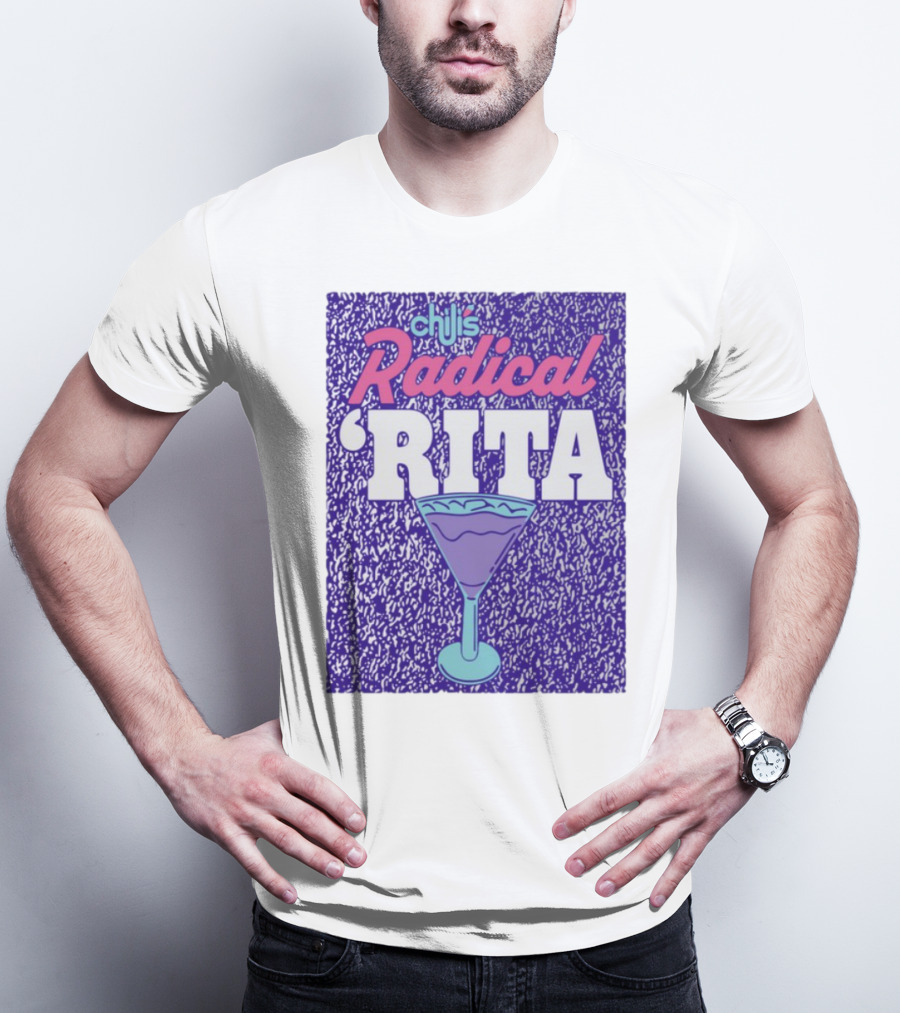 Chili's Radical Rita Retro Cocktail Margarita Vibes T-Shirt