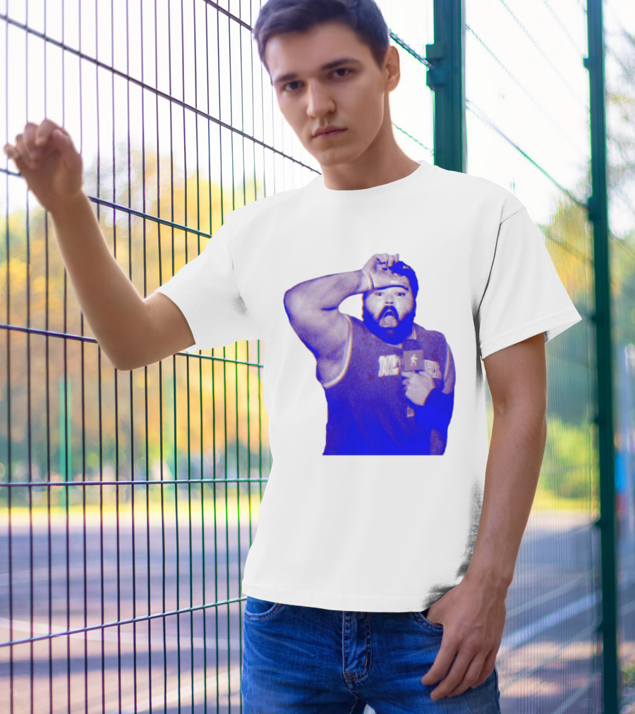 Karltowns Wearing Jason Dantona NYC Basketball Theme Blue Tone T-Shirt